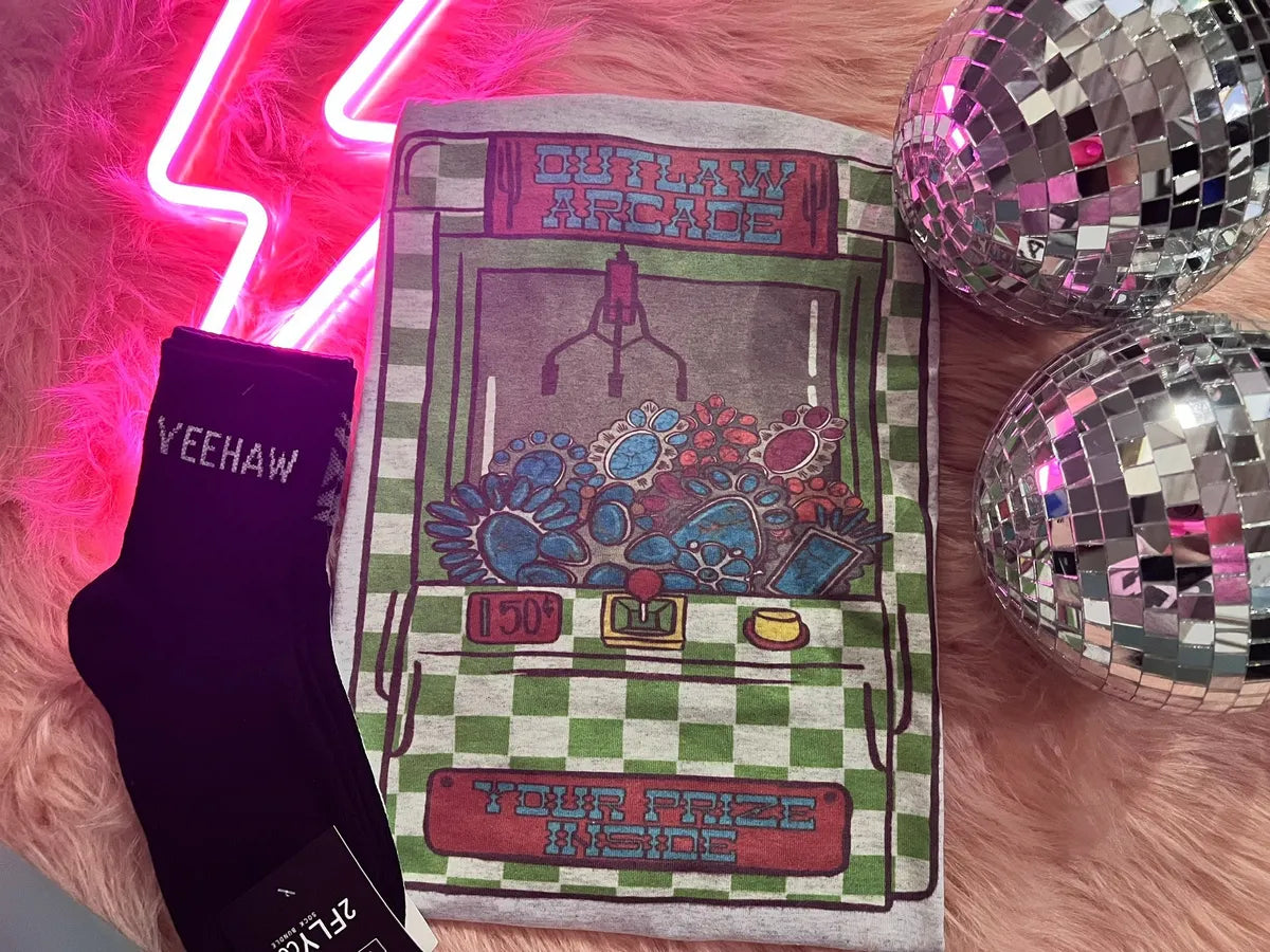 OUTLAW ARCADE TEE – FRINGED OUTLAW WHOLESALE